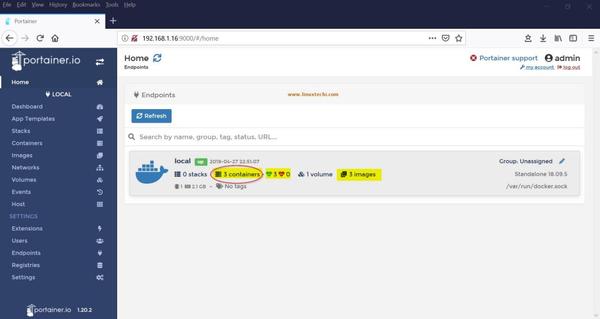  Portainer io Docker 1 Linux 