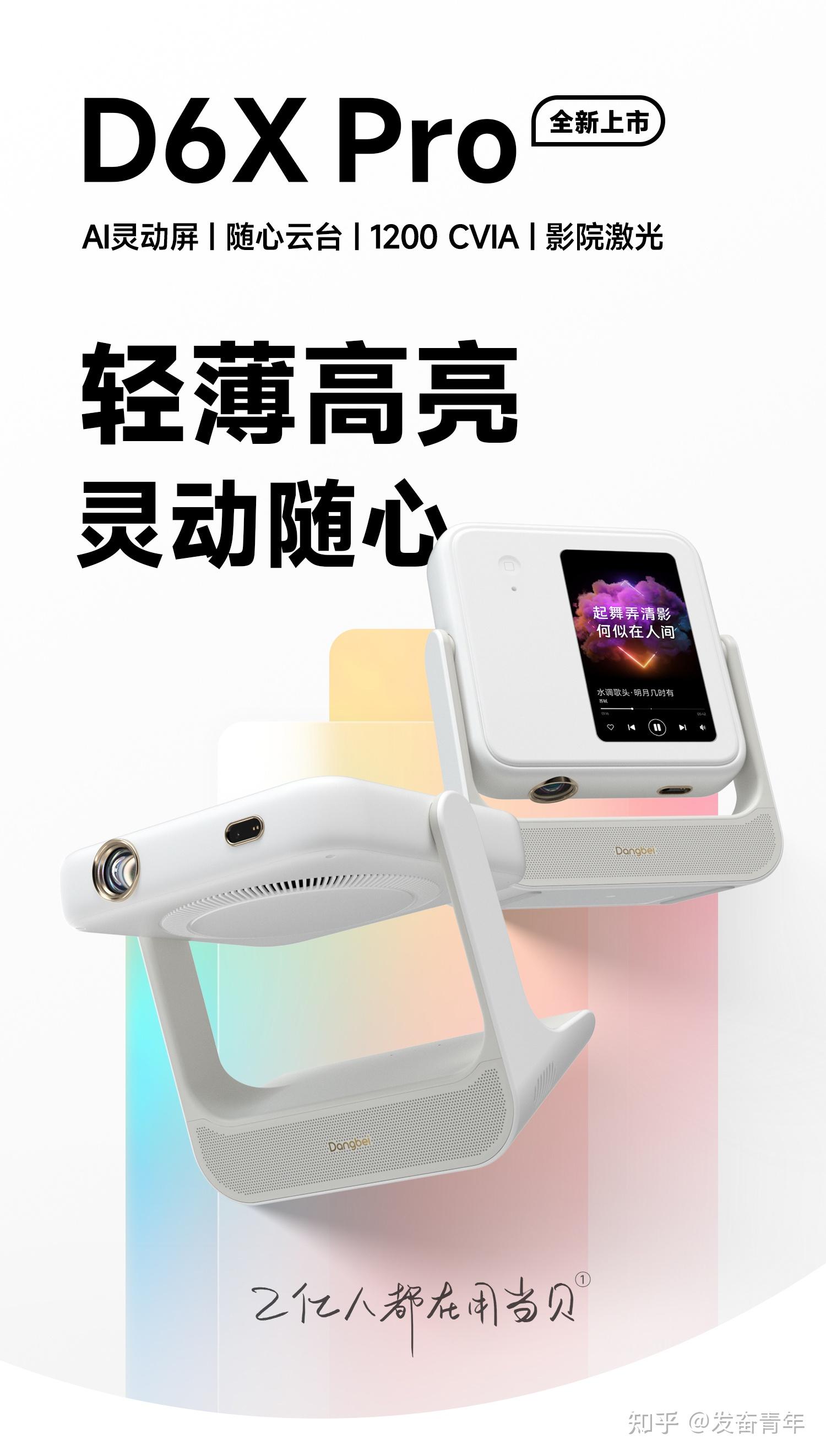 当贝轻薄激光卧室投影仪D6X Pro不止有云台，首创AI灵动屏 - 知乎