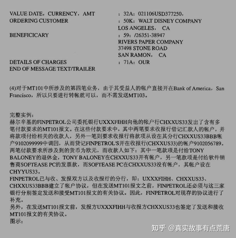 SWIFT MT101客户汇款和支票 - 知乎