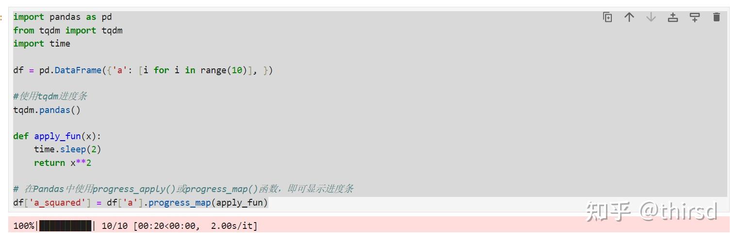 【Python】在Pandas 使用TQDM显示进度条 - 知乎
