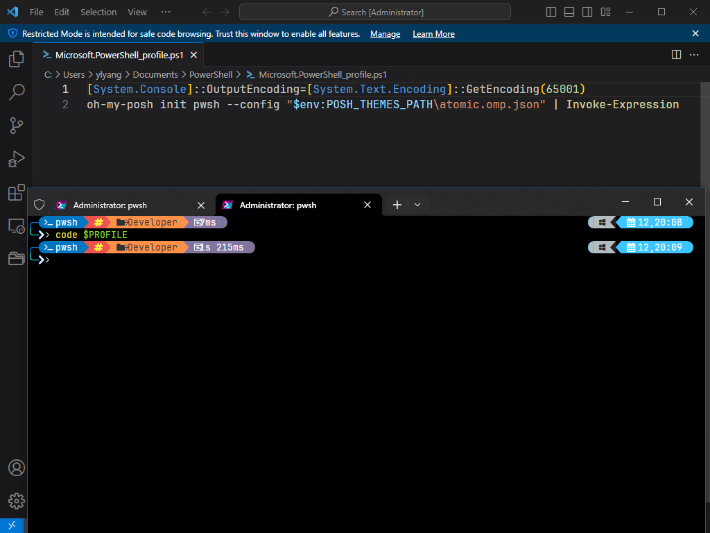 在windows中使用Oh My Posh美化你的终端PowerShell或WSL - 知乎
