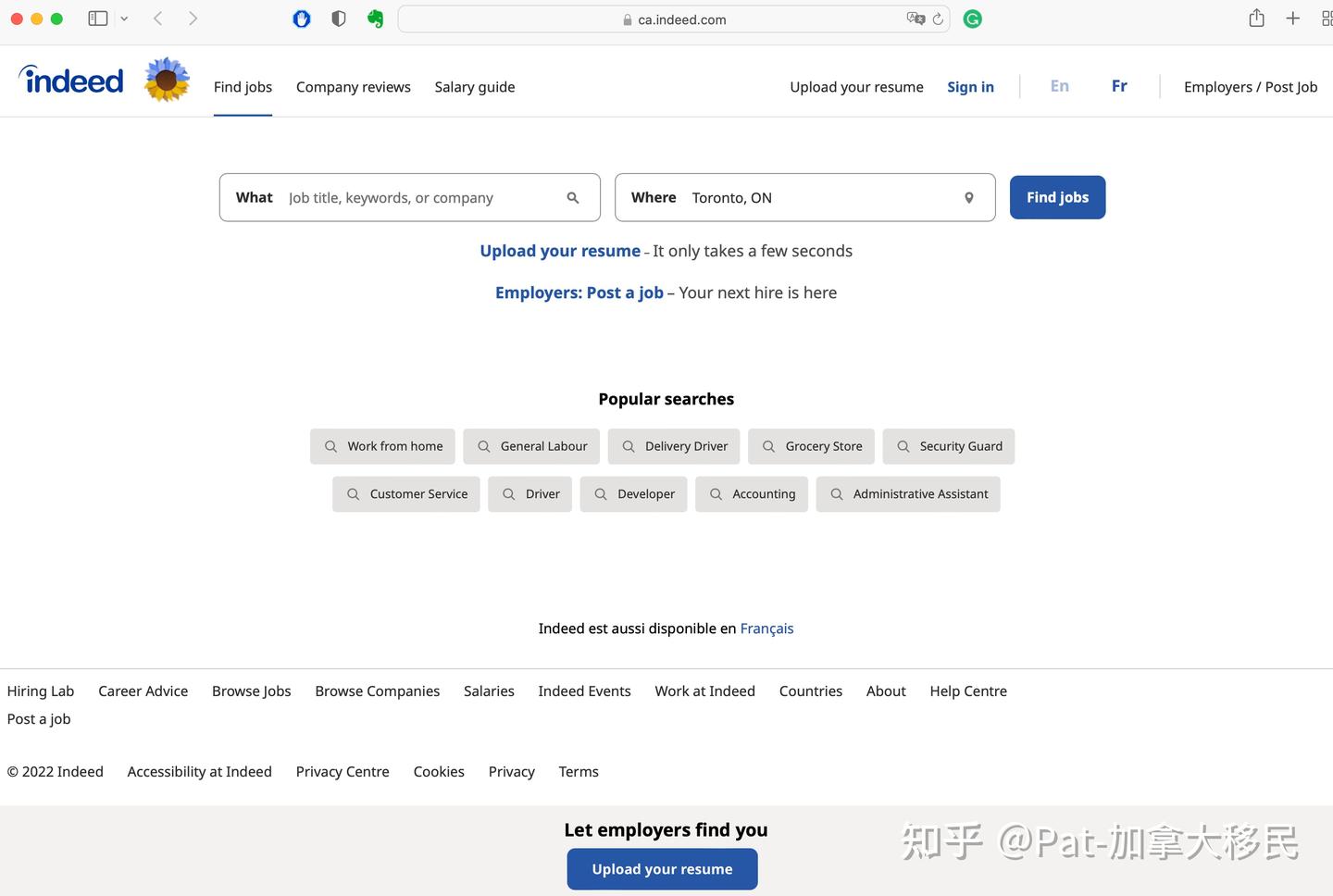 加拿大找工作的5大常用网站 - 知乎