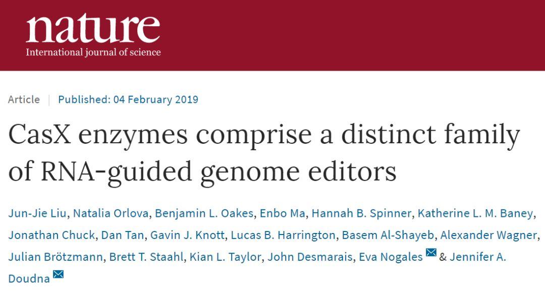 Nature：CasX！CRISPR开拓者Jennifer Doudna揭示新型通用CRISPR系统机制，结构更小，编辑方式独特 - 知乎