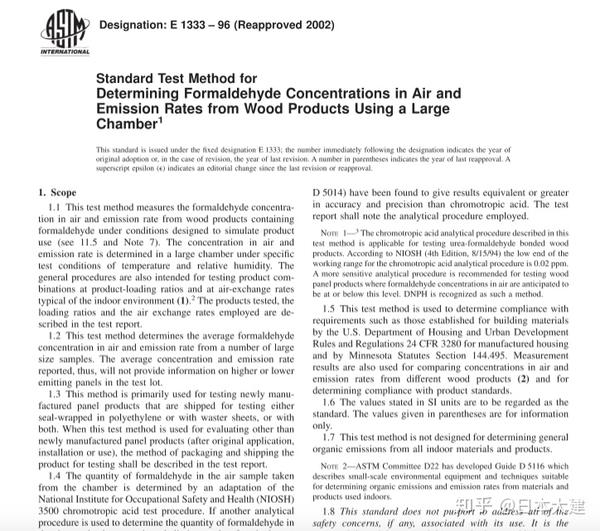 E1、F4星、NAF...甲醛环保标准到底哪个更权威？ - 知乎