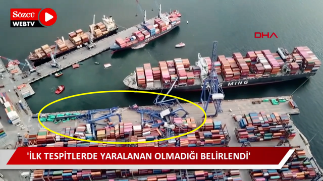 货柜落水！阳明海运14000TEU巨轮撞塌3座岸桥 - 知乎