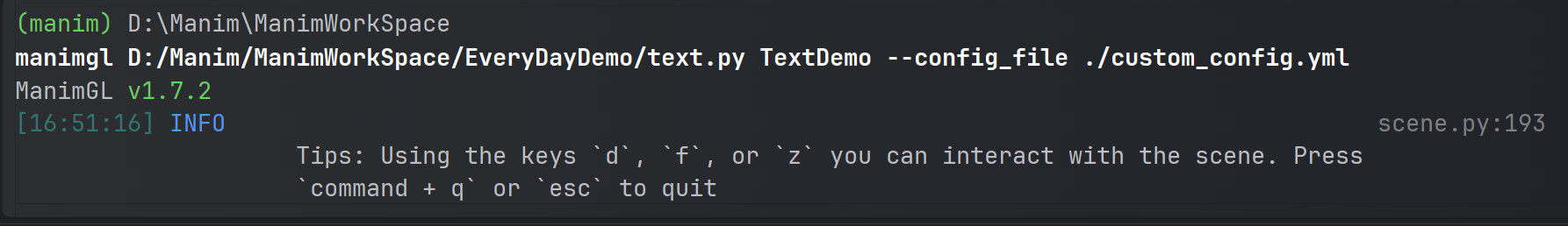 manimgl-1.7.2版本中文文档（自定义配置） - 知乎