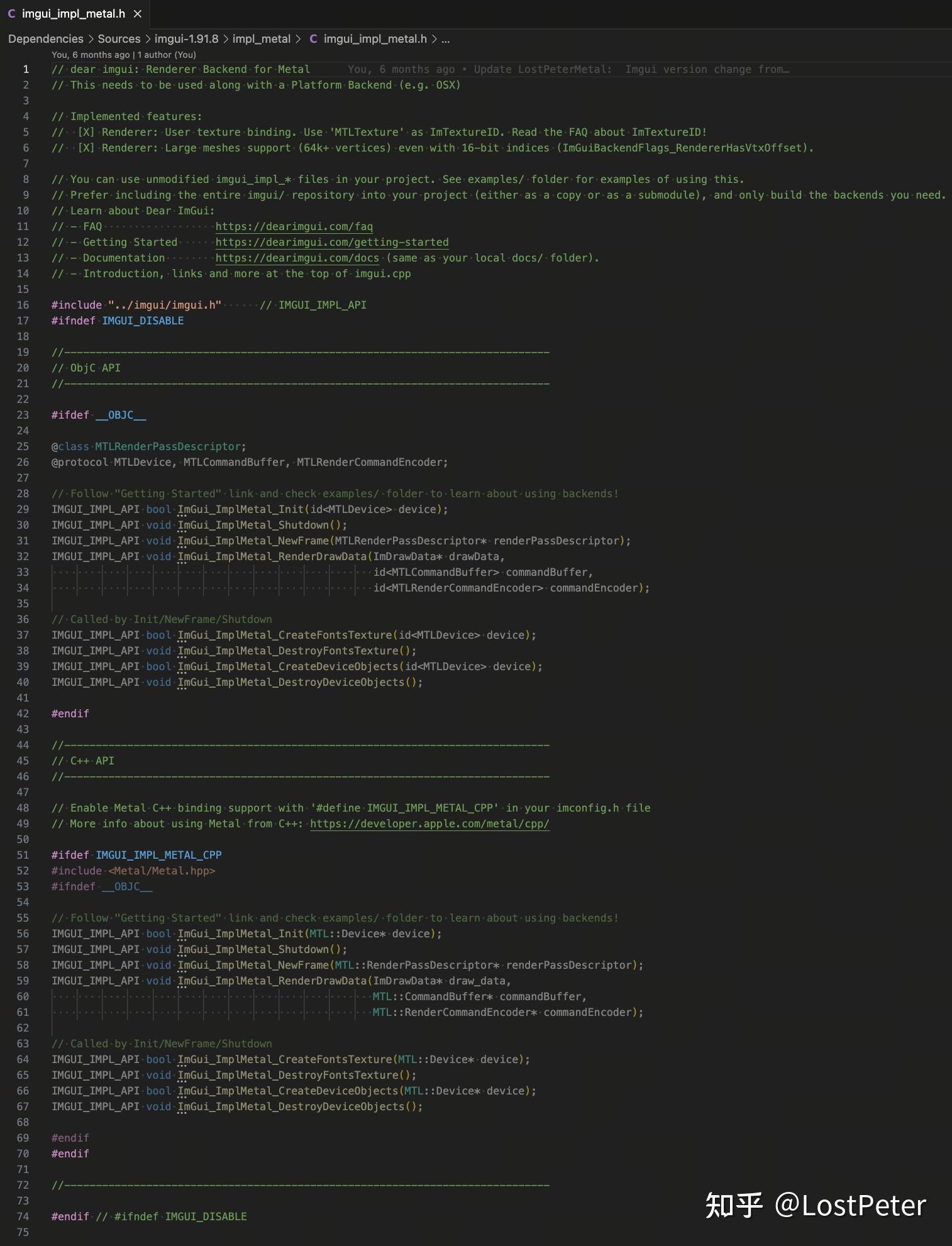 Metal学习例子002: metal_002_imgui 集成ImGui界面库 - 知乎
