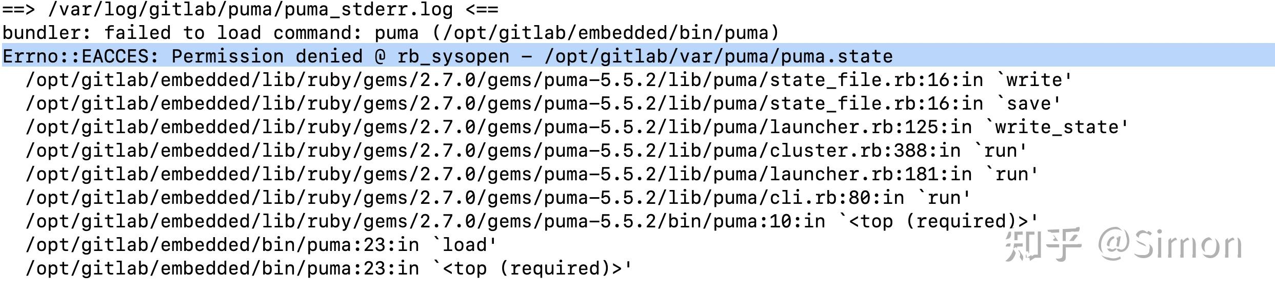 gitlab 502 bundle占用cpu100%问题（puma.pid权限问题）解决方案 - 知乎