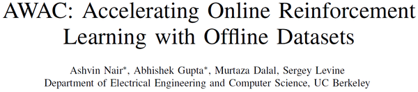 离线强化学习(Offline RL)系列3: (算法篇) AWAC算法详解与实现 - 知乎
