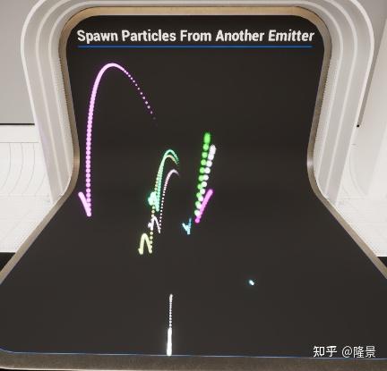 UE5内容示例Niagara_Advanced_Particles2.3【Spawn Particles From Another ...