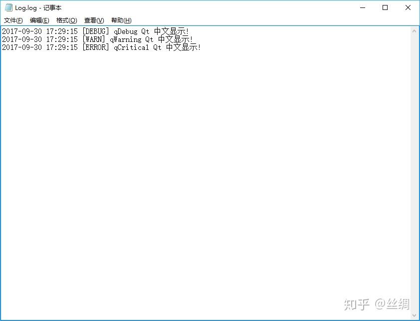 Qt使用Log4Qt写日志 - 知乎