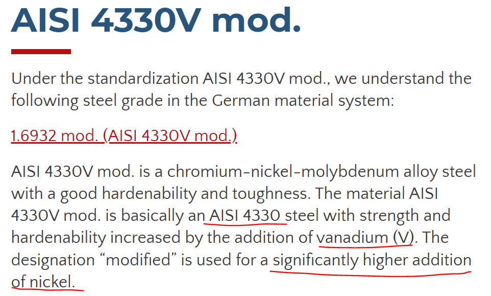 高强度低合金钢 AISI 4330、4330V、4330V MOD的区别 - 知乎