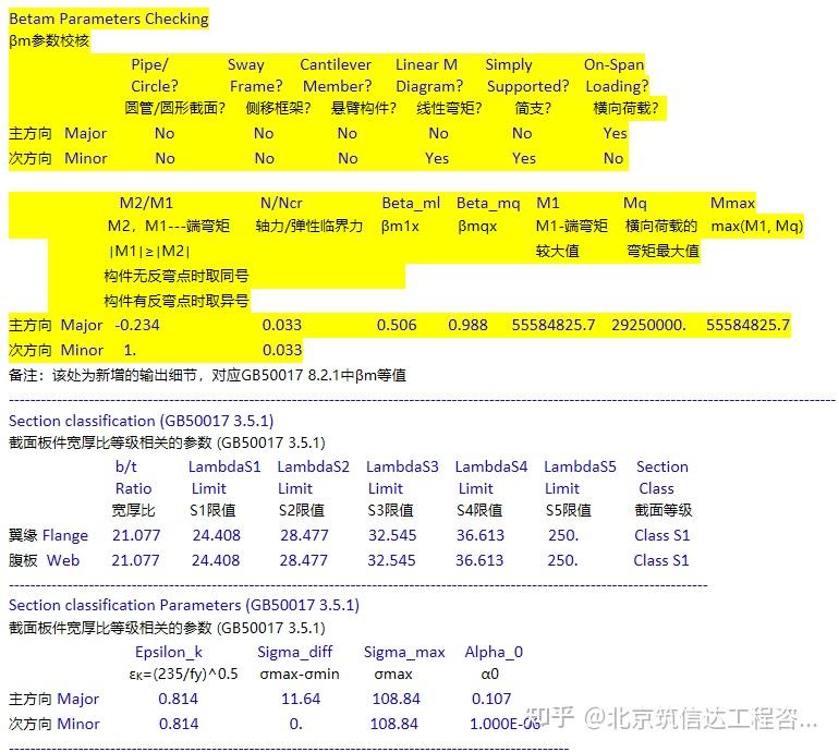【SAP2000】钢框架设计细节输出详解（柱）— SAP2000 v26.2.0 - 知乎