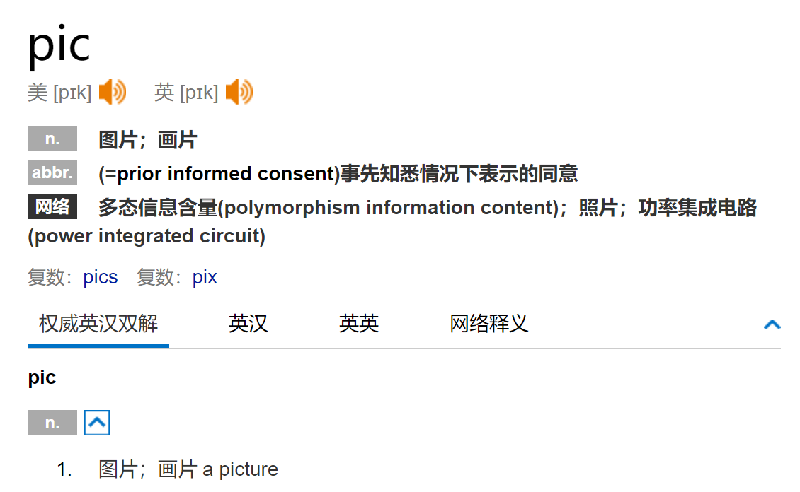 英语缩写 ”Pic“ 是什么意思？ - 知乎