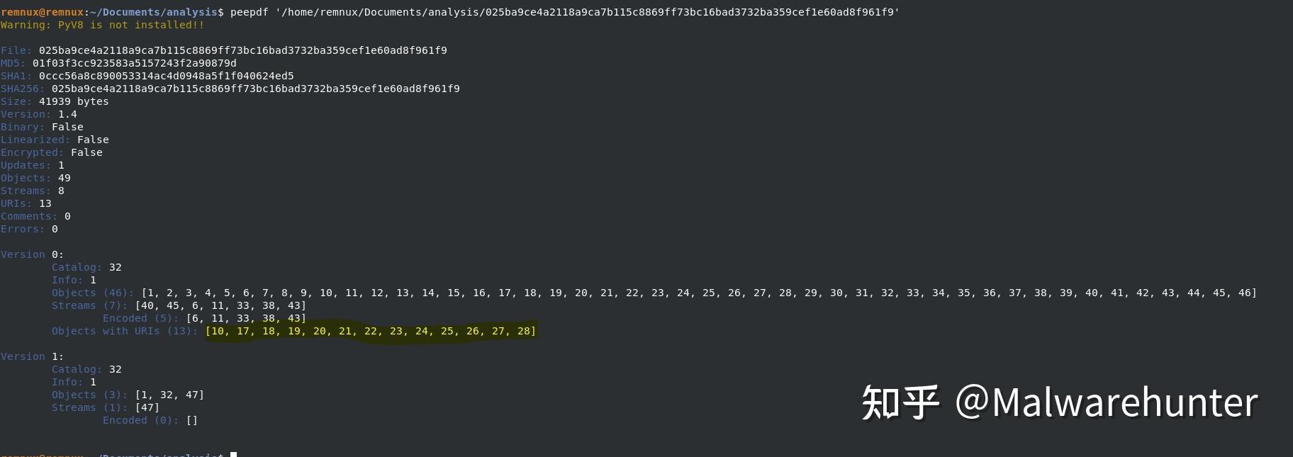 PDF文件的静态恶意软件分析与真实生活演示 - 知乎