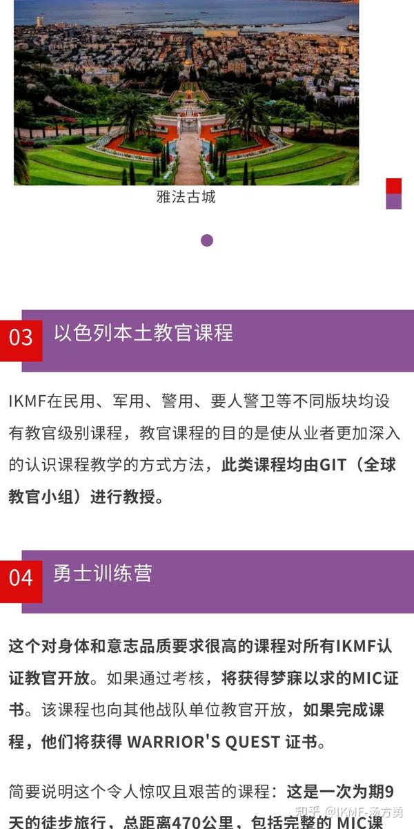 IKMF以色列总部课程：级别训练营、训练&旅游、教官课程、勇士训练营 - 知乎