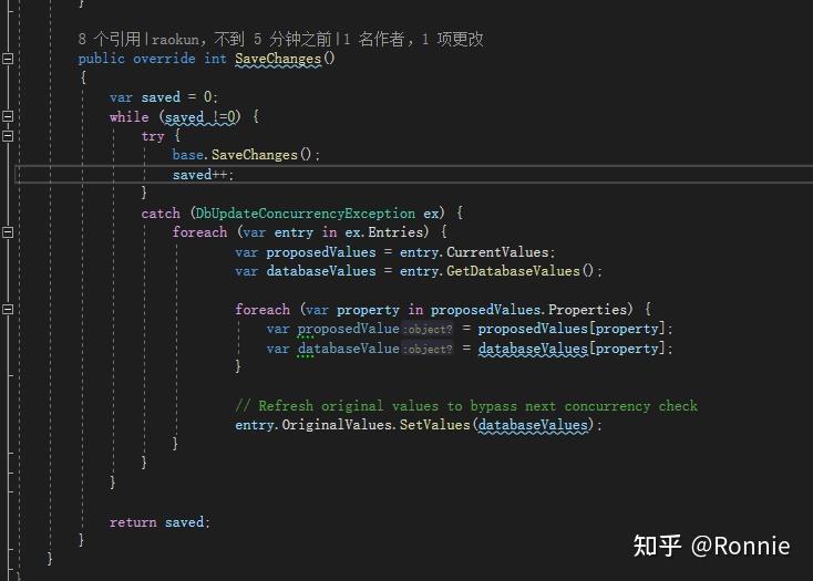 The database operation was expected to affect 1 row(s), but actually affected 0 row(s); 解决乐观并发 - 知乎
