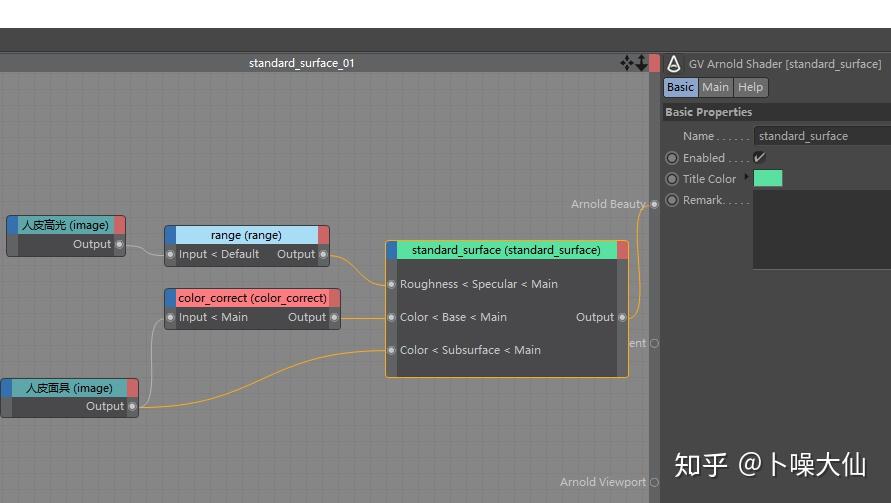 【C4DtoA 09】Arnold渲染器(材质三): Skin Shader - 知乎