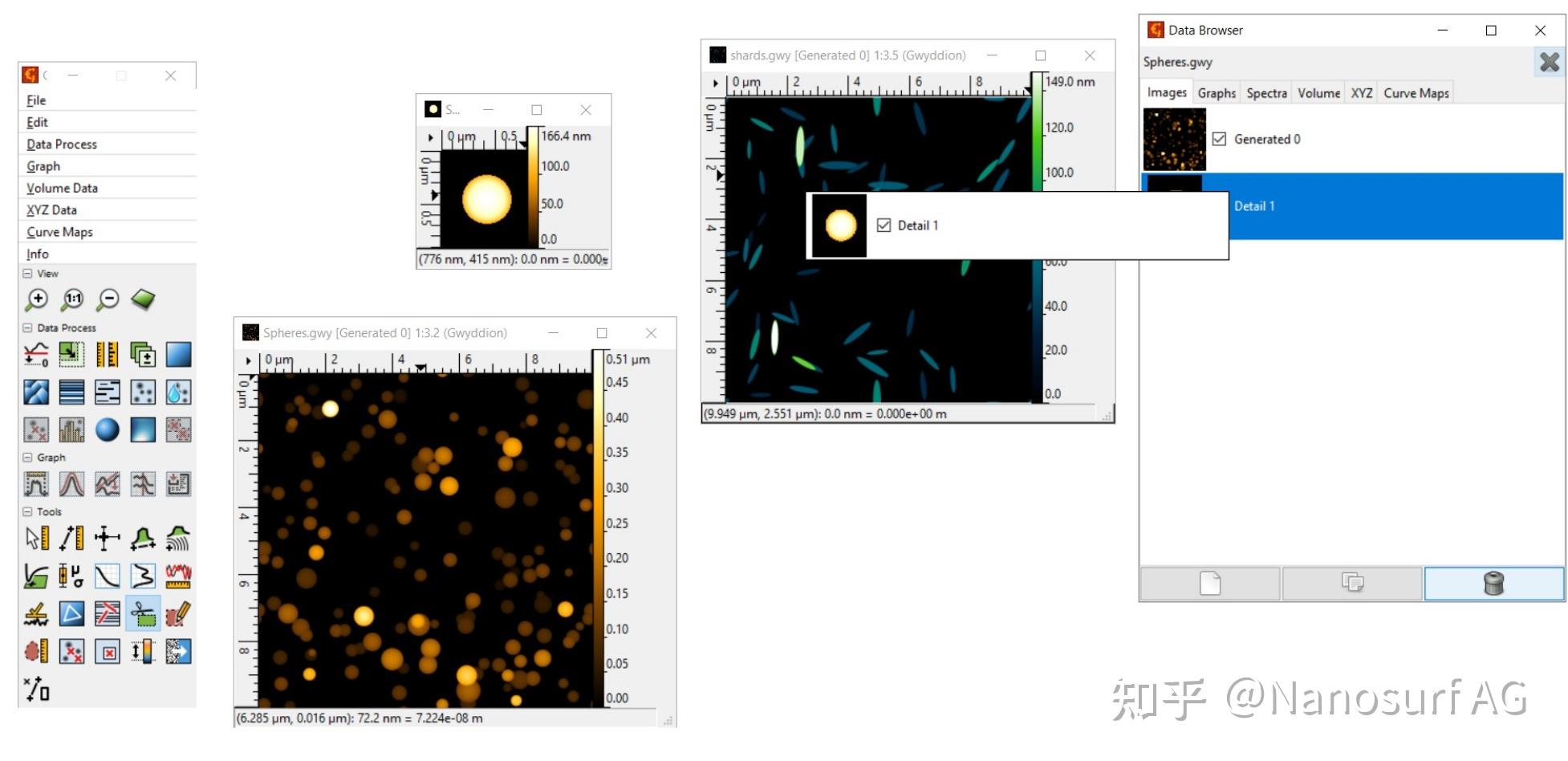 FridayAFM - Gwyddion 颗粒分析 - 知乎