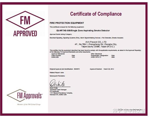 消防产品FM认证是什么意思 FM认证有什么作用？ - 知乎