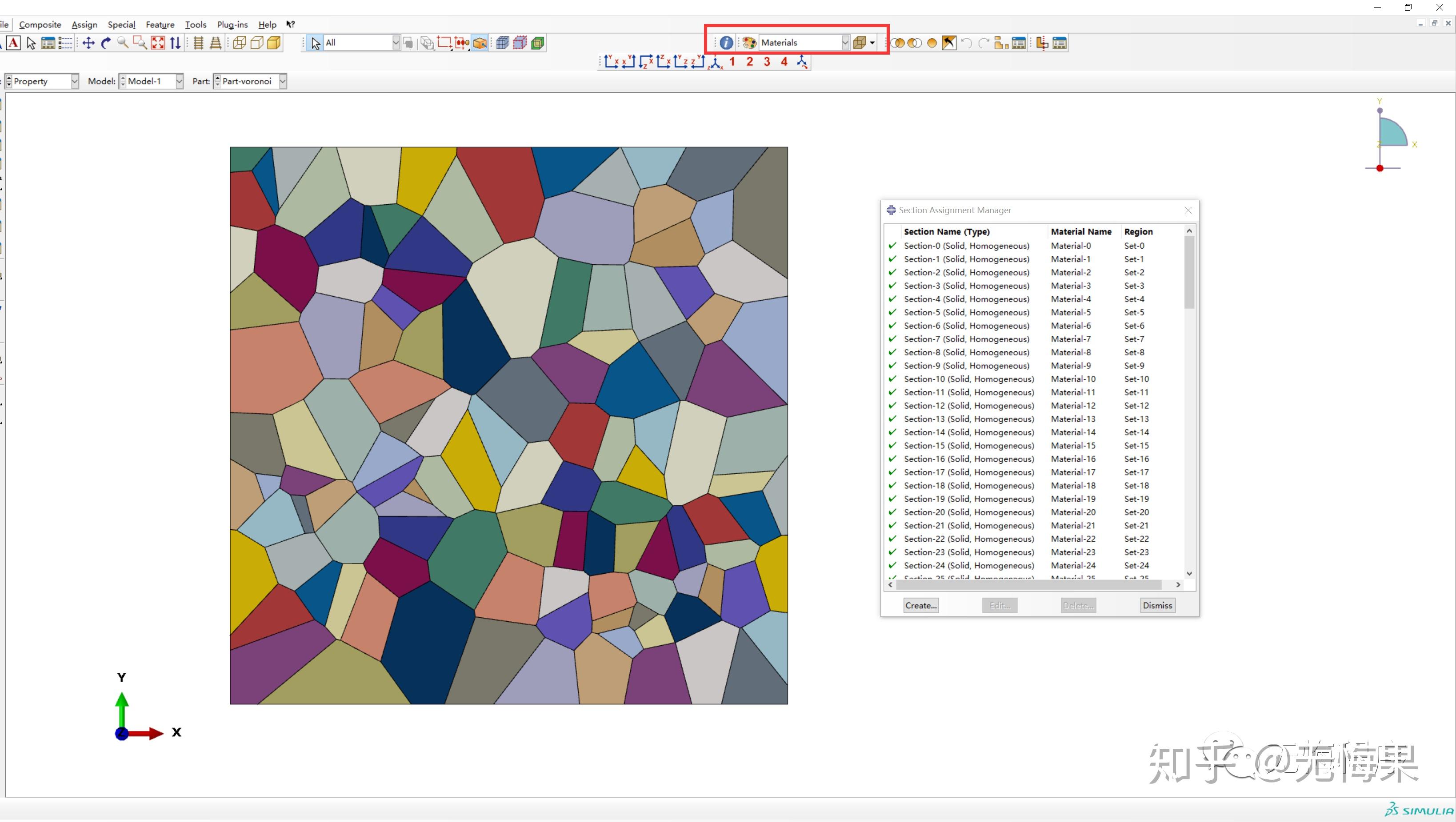 Abaqus二维多晶粒建模python脚本2.0+晶粒的随机取向 - 知乎
