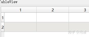 QTableView表格中的标题栏不显示网格线 - 知乎