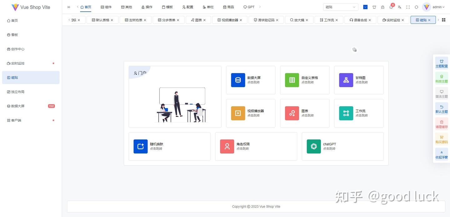 Vue Shop Vite官网、Vue Admin Plus官网、前端框架、演示地址、源码、文档 - 知乎