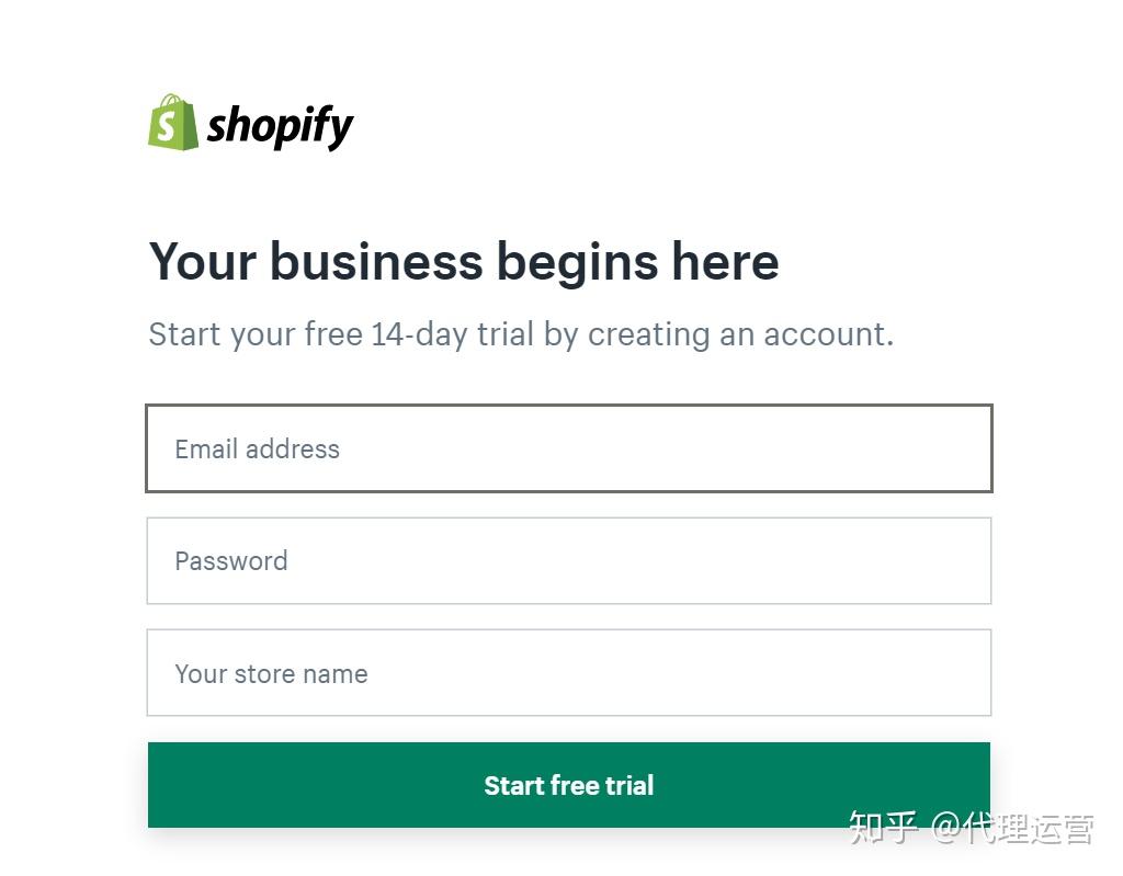 Shopify注册入口与流程简介 - 知乎