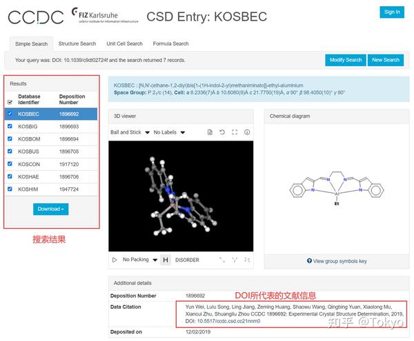 通过DOI号下载CIF文件 - 知乎
