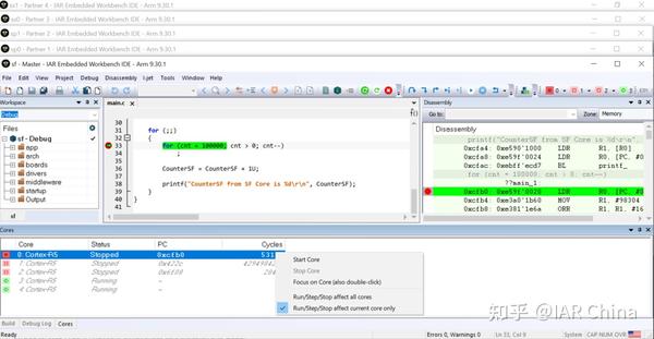 在IAR Embedded Workbench for Arm中进行多核调试 - 知乎