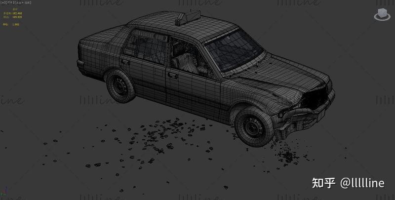 交通事故车祸撞毁破损小汽车3d模型 - 知乎