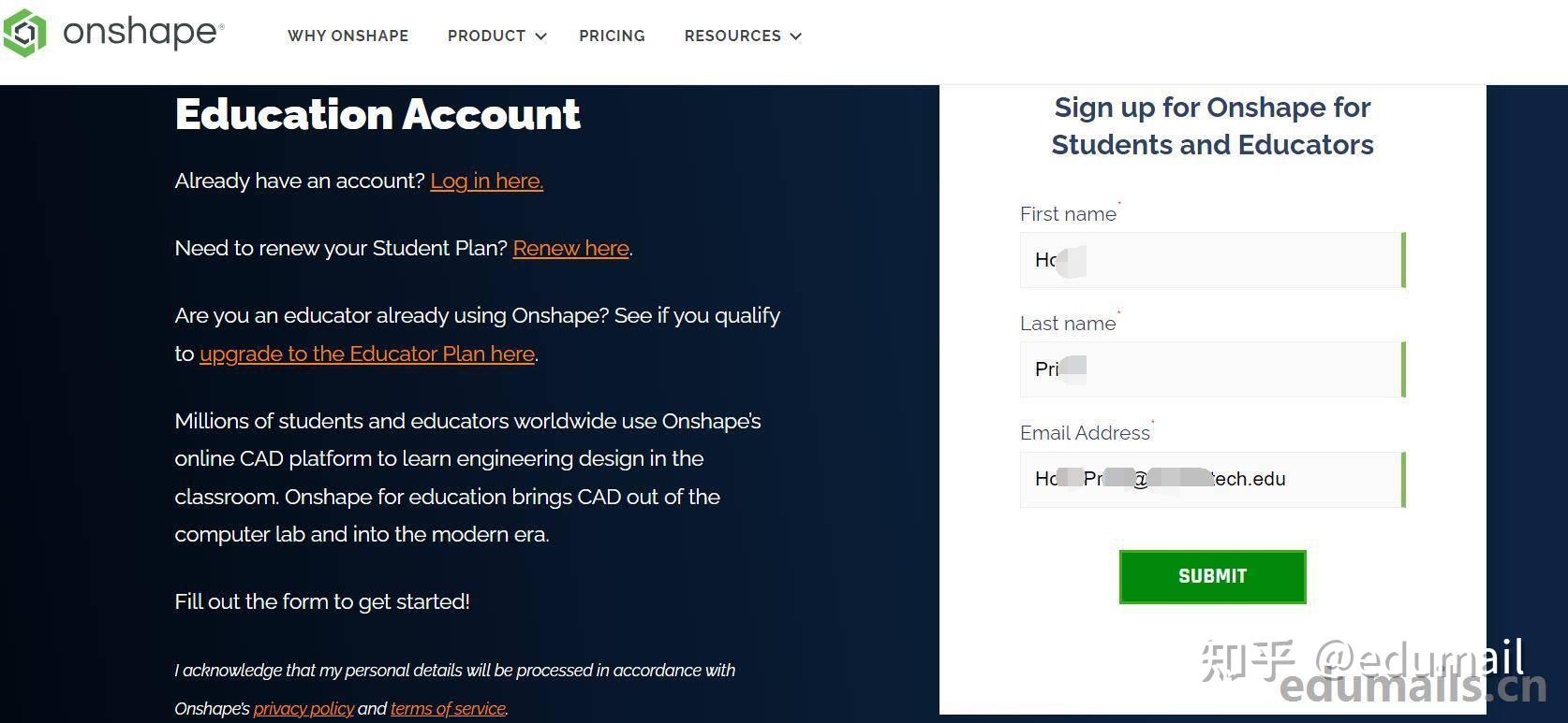 📖【图文教程】Onshape建模教育计划：学生免费申请注册指南！ - 知乎