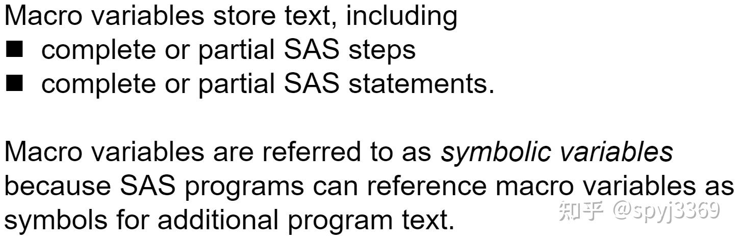 SAS Macro Language(1) - 知乎