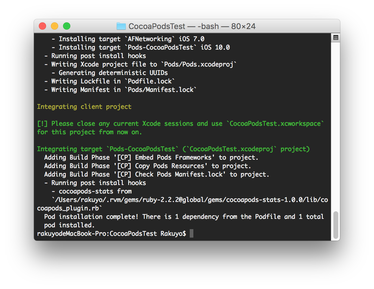 CocoaPods详细安装及使用教程 - 知乎