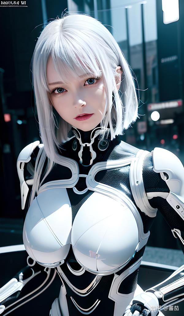 科技与艺术的完美结合:白发人形机械女带你领略机器人之美 知乎