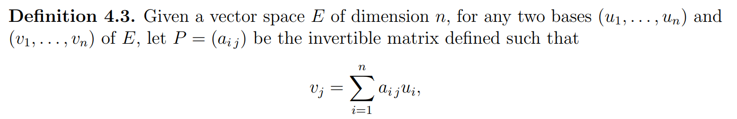 Change of Basis Matrix - 知乎