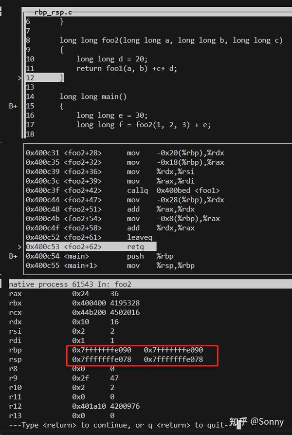x86_64架构中rbp/rsp配合实现函数调用 - 知乎
