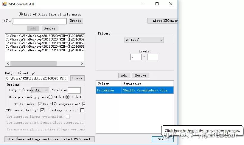MSConvertGUI+seeMS导出质谱离子峰进行分析 - 知乎