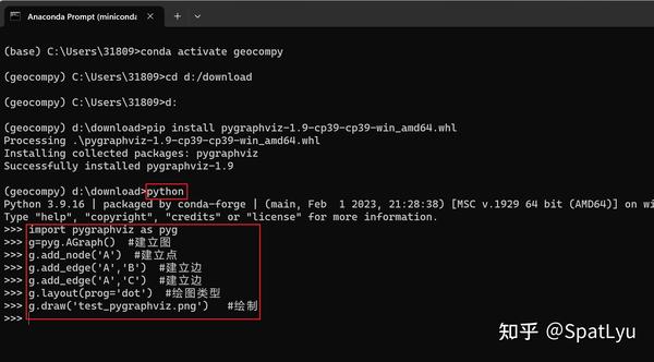 Windows配置pygrahpviz 知乎 