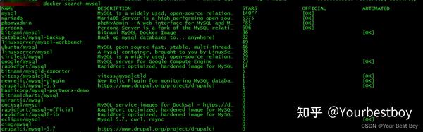 Docker安装mysql并备份 知乎