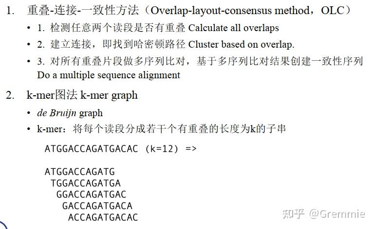 基因组装的概念/算法(OLC,K-mer)详解 - 知乎