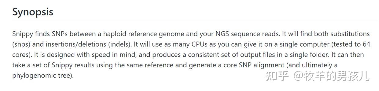 检测snp和InDel的工具：snippy~可用于检测两条fasta序列之间的变异生成vcf格式文件 - 知乎
