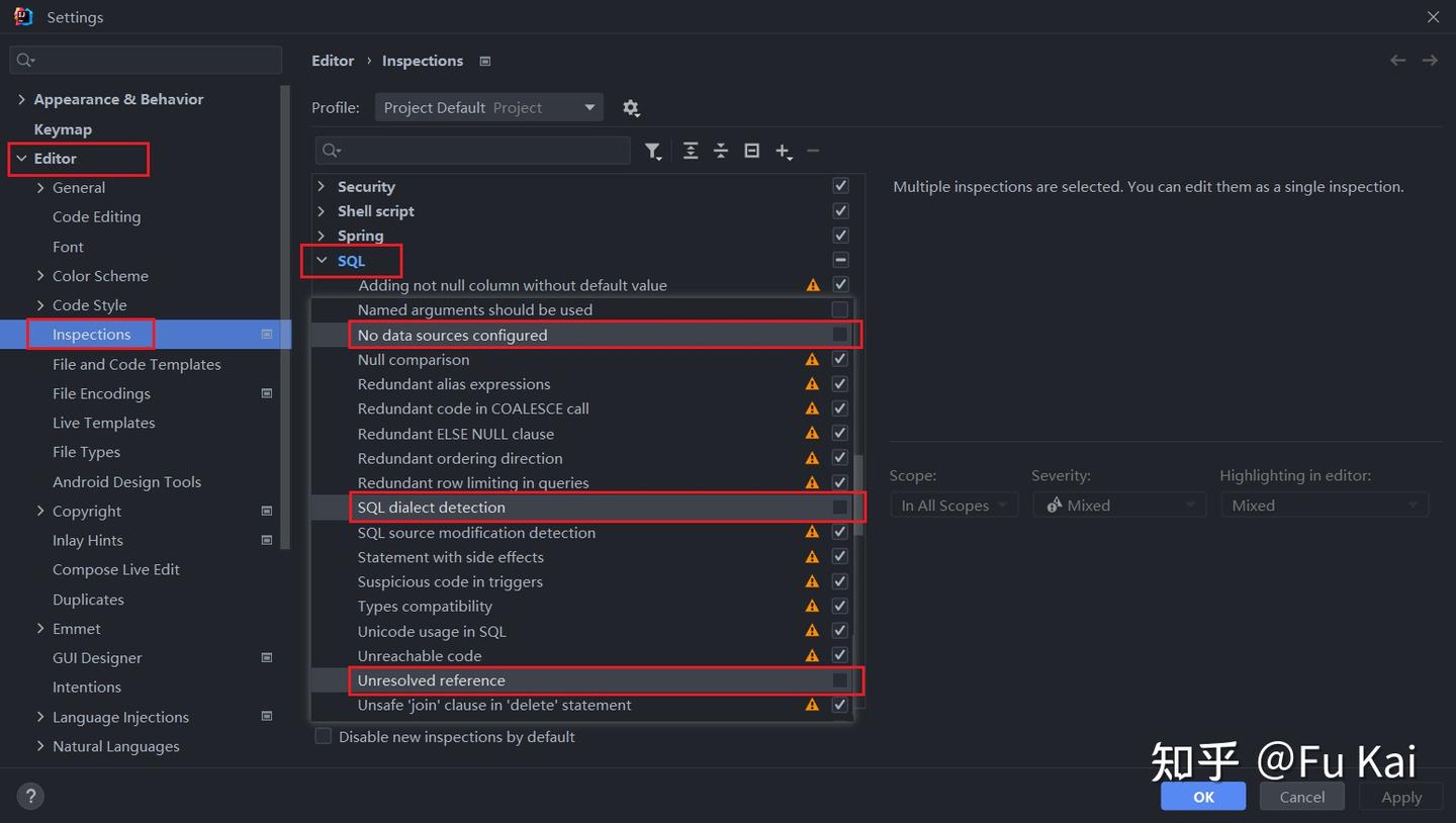 IDEA SQL不检查DataSource - 知乎