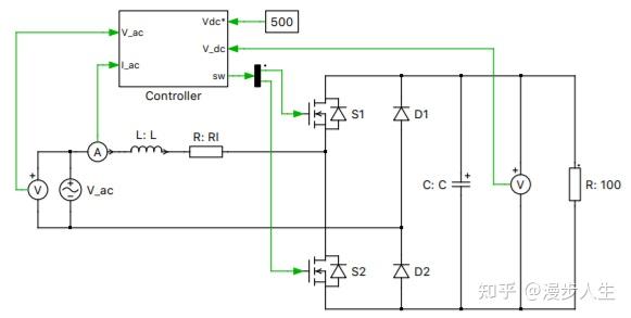 PLECS 应用示例（80)：图腾极无桥升压PFC转换器（Totem-Pole Bridgeless Boost PFC Converter） - 知乎