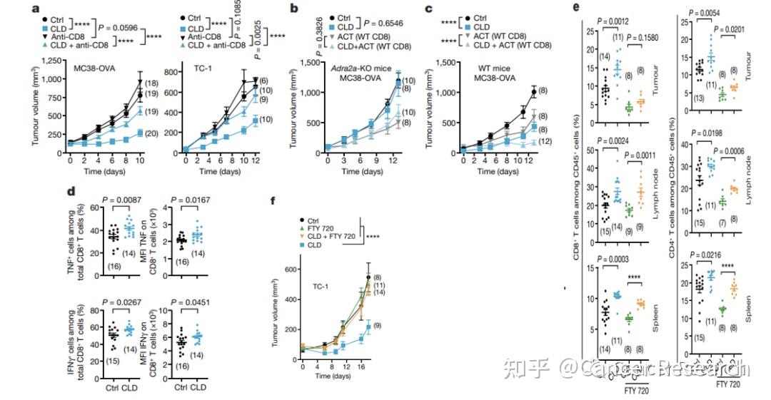 Nature|α2肾上腺素能受体激活引发的肿瘤免疫排斥反应 - 知乎