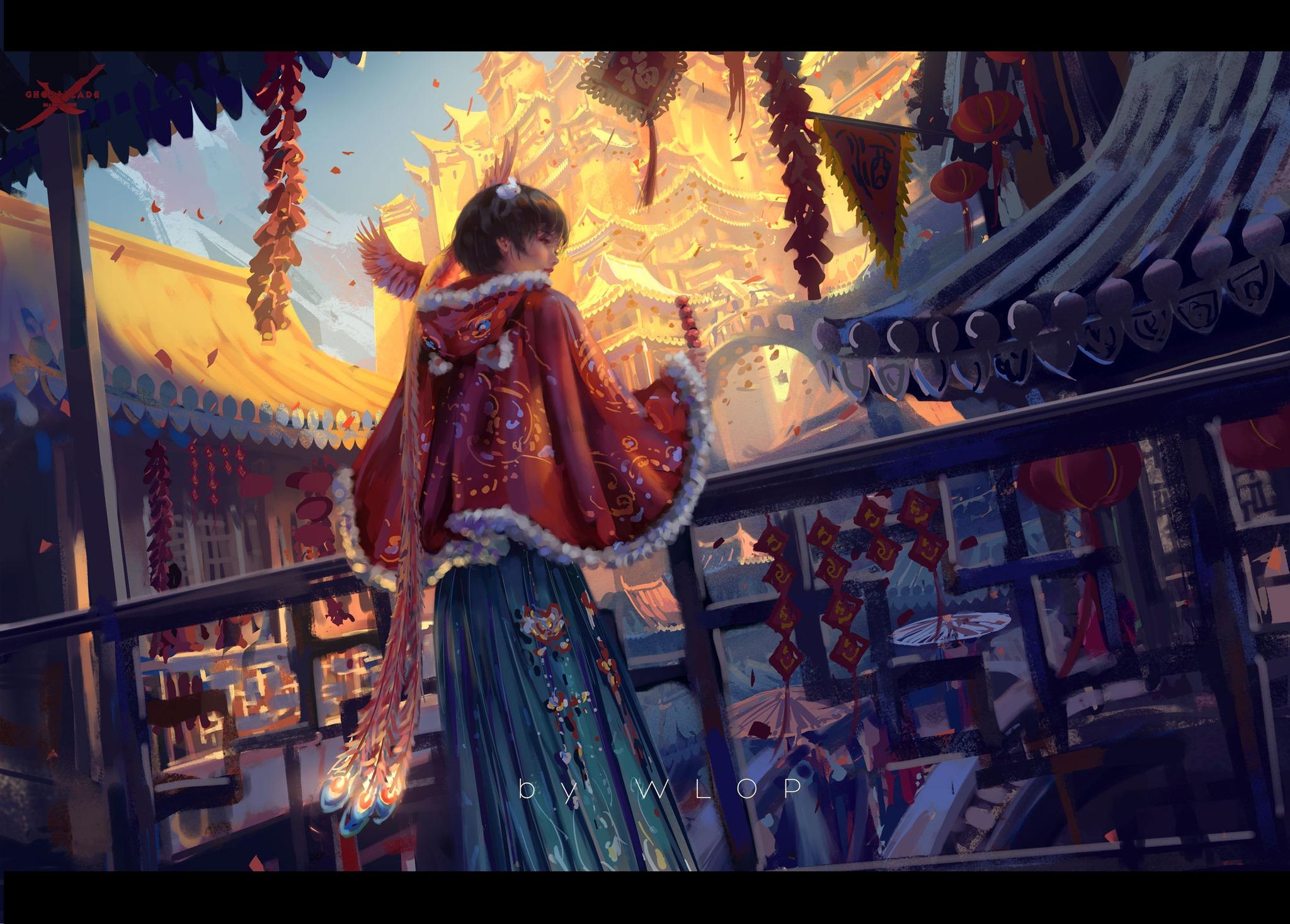 我喜欢的-鬼刀WLOP最新全面屏电脑、手机壁纸&头像无水印-Xilixili猫不语 - 知乎