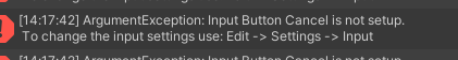 Unity To change the input settings use: Edit -> Settings -> Input 报错 - 知乎