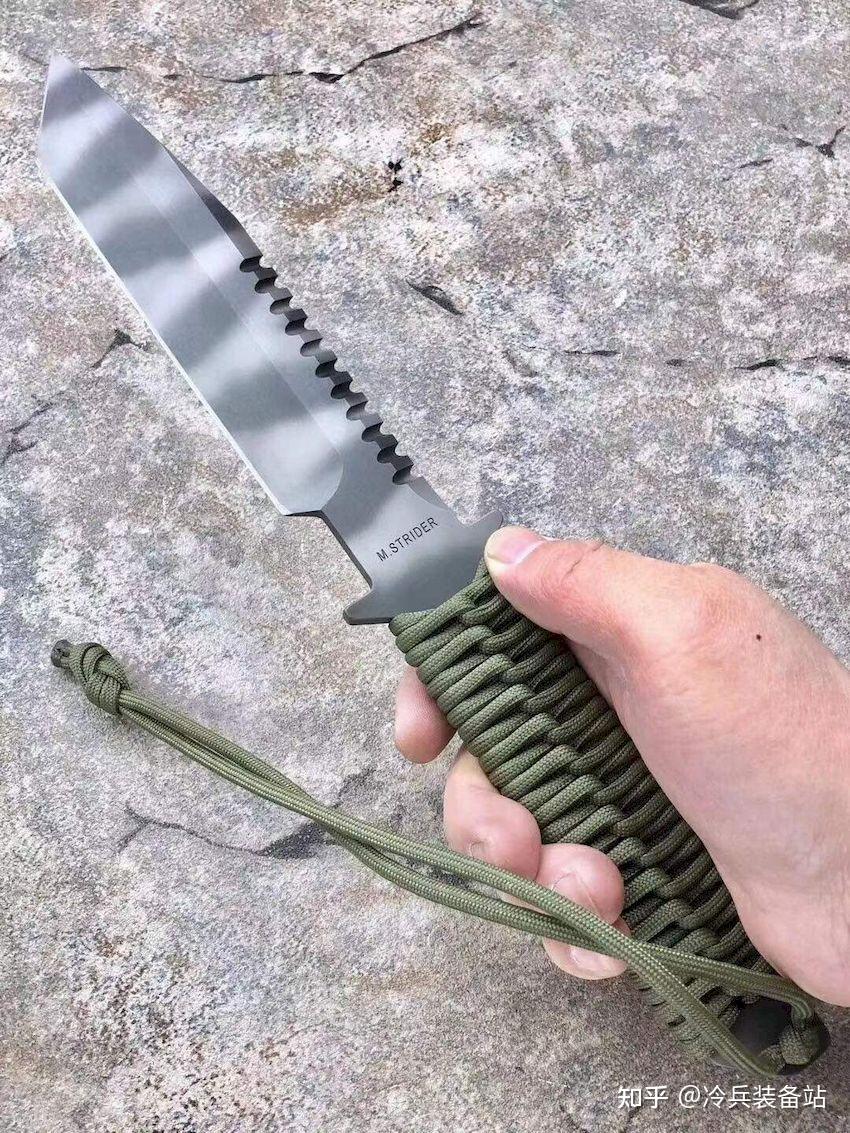 M.Strider 挺进者 BTSS 虎纹ATS-34刃材 军绿色绳柄 经典战术直 - 知乎