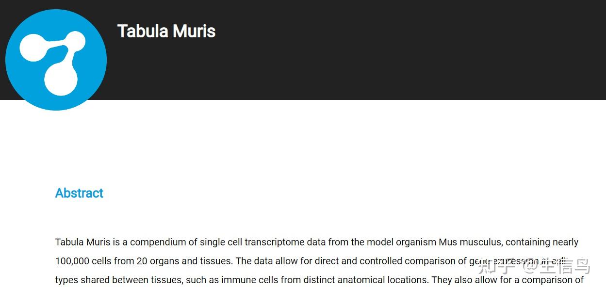 再不赶单细胞分析热潮就来不及啦！墙裂推荐10个生信常用【单细胞数据库】，建议收藏！ - 知乎