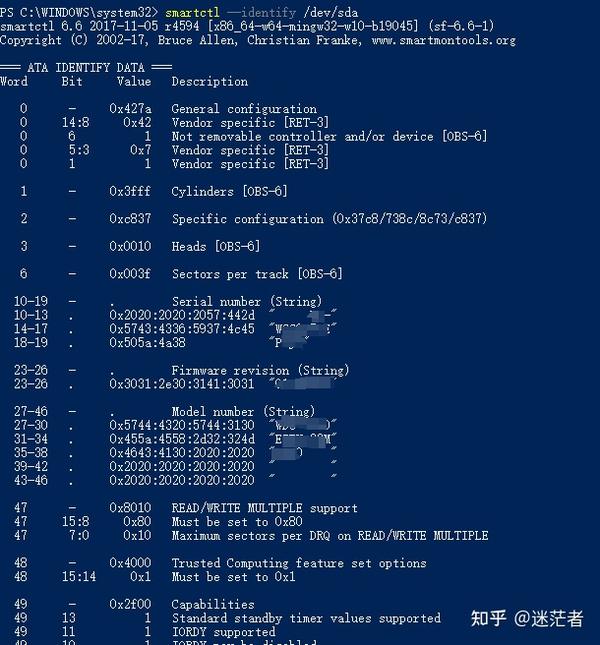 smartmontools使用获取磁盘盘符 - 知乎